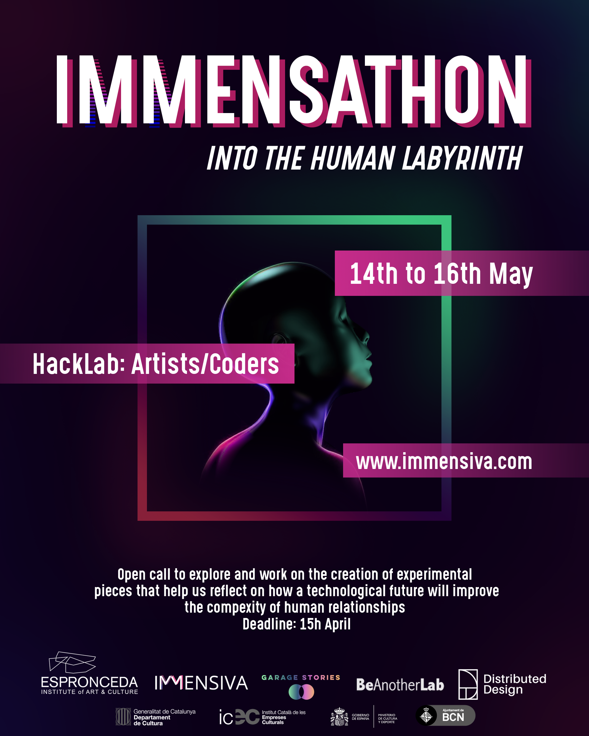 CONVOCATÒRIA HACKLAB Immensathon: Into The Human Labyrinth – Facultat de Belles Arts