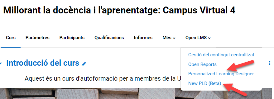 Què és el PLD (Personalized Learning Designer)? | Portal del Campus Virtual de la UB