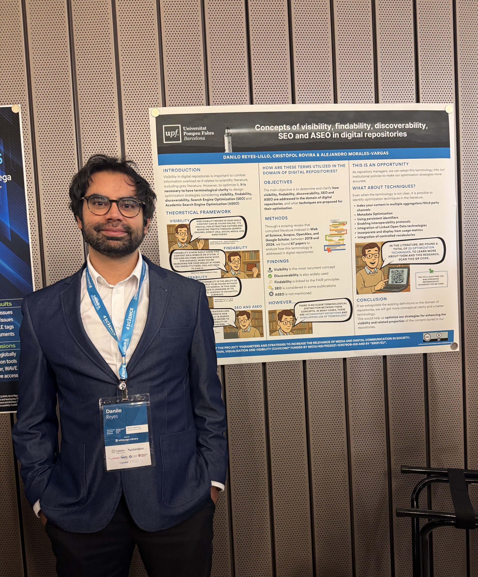 Danilo Reyes en la Open Repositories Conference - Curación, Visualización y Visibilidad en la ...