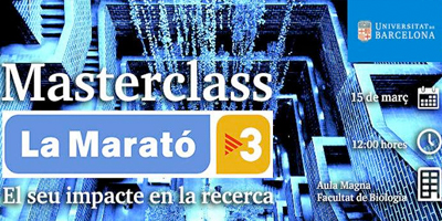 Marta Giralt participates in La Marató de TV3 Masterclass at the ...