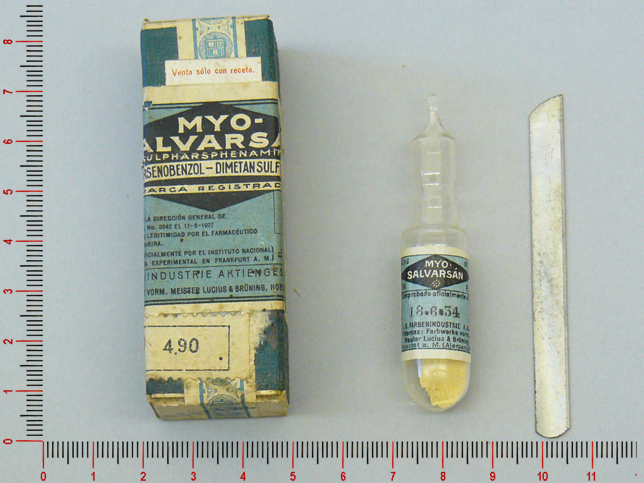 MYO-SALVARSÁN 0,15 grs | PHARMAKOTEKA